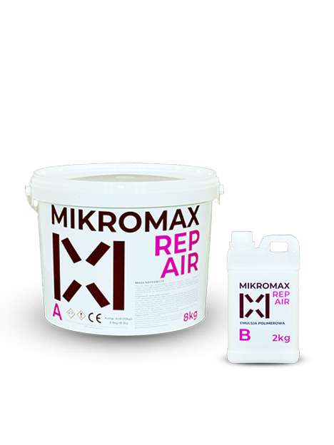 Mikrocement naprawczy Repair od MikroMaX. Do naprawy krawędzi schodów ...